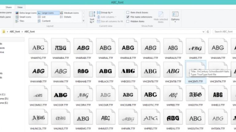 Tải Font Full, Download Font tiếng việt đầy đủ cho máy tính