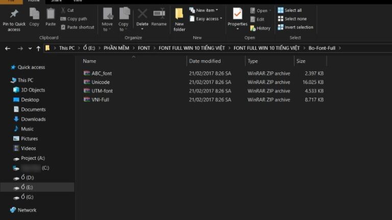 Tải Font Full, Download Font tiếng việt đầy đủ cho máy tính