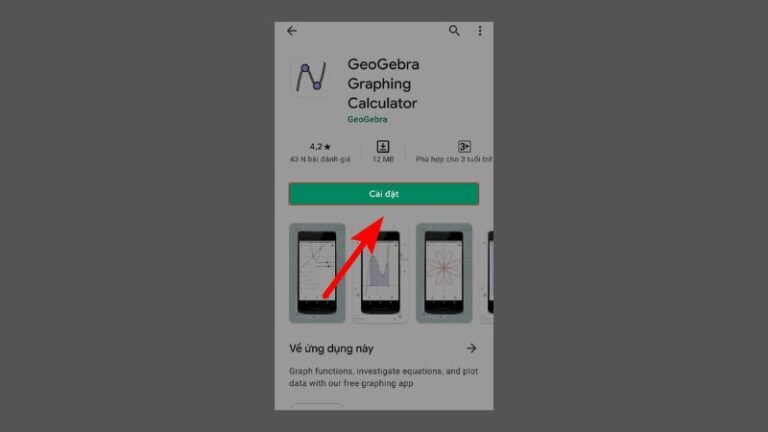Hướng dẫn tải GeoGebra vẽ đồ thị hàm số, công thức Toán học