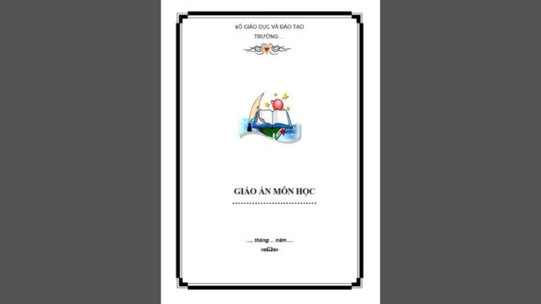 Tổng hợp 50 mẫu bìa Word đẹp và cách tải khung bìa Word