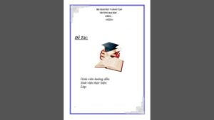 Tổng hợp 50 mẫu bìa Word đẹp và cách tải khung bìa Word