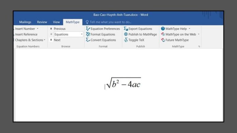 Tải MathType - Phần mềm soạn thảo công thức toán học