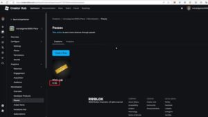 Các bước đơn giản tạo Gamepass Roblox trên điện thoại hoặc PC