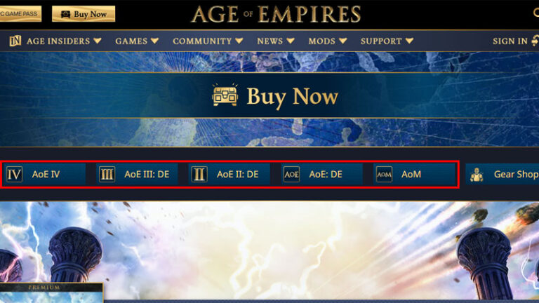 AOE - Age of Empires: Game đế chế kinh điển