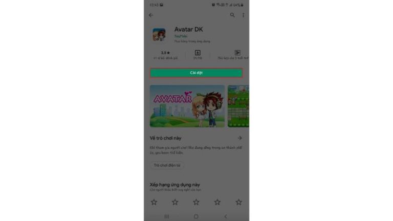 Hướng dẫn tải game Avatar - Thành phố diệu kỳ
