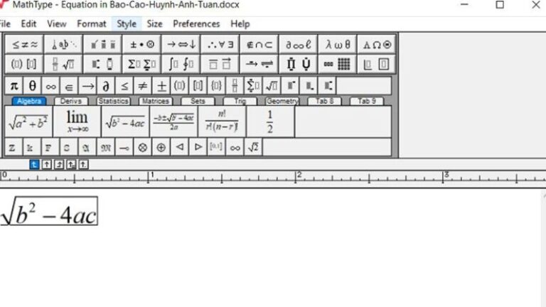 Hướng dẫn cài đặt Mathtype 6.9 full đơn giản