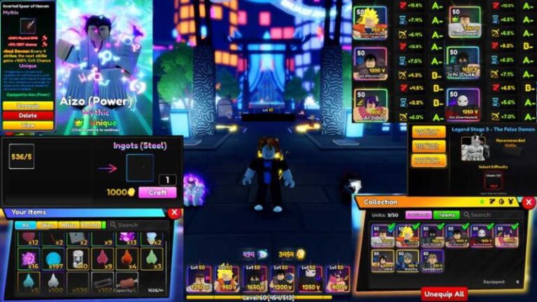 Anime Realms tier list: Khám phá các nhân vật mạnh nhất hiện nay