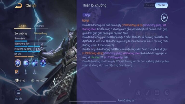 Liên Quân: Hướng dẫn làm chủ Bolt Baron cực đơn giản