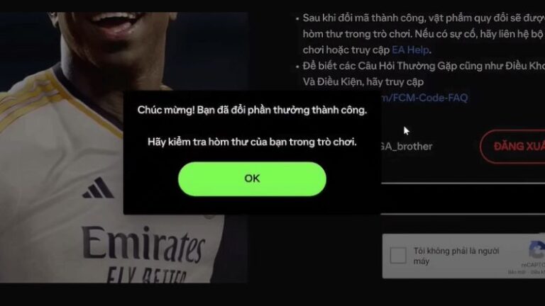 Tổng hợp code FC Mobile 25 mới nhất 2025, cách nhập code