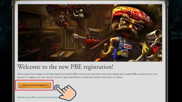 Hướng dẫn cài đặt server PBE LMHT để trải nghiệm cập nhật mới