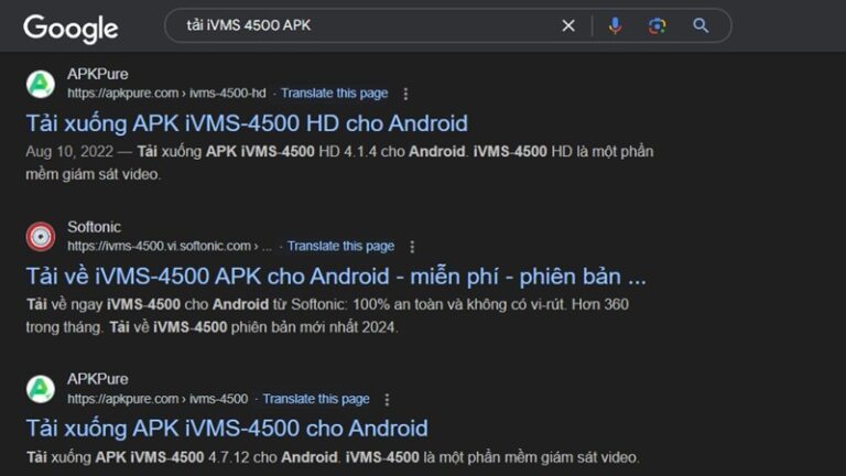 Tải iVMS 4500 - Ứng dụng xem camera HIKVISION