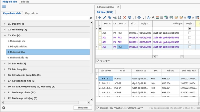 Tải mẫu phiếu xuất kho Excel mới nhất theo TT 133, TT 200