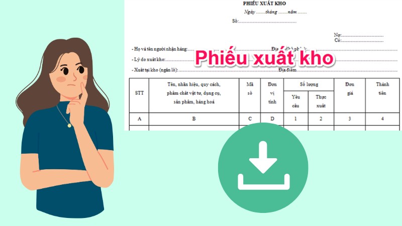 Tải mẫu phiếu xuất kho Excel mới nhất theo TT 133, TT 200