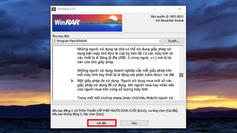 Hướng dẫn tải WinRAR 32 bit, 64bit chi tiết nhất