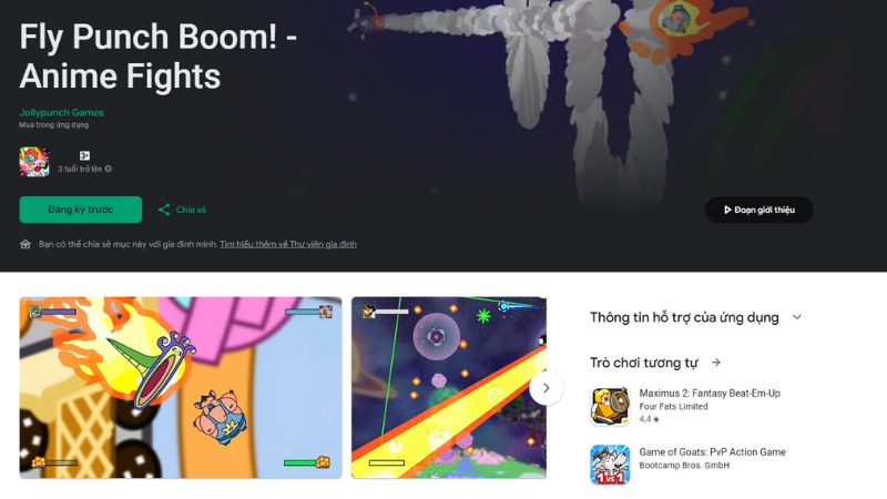 Tải Fly Punch Boom! Mobile: Chiến đấu đối kháng đậm chất anime