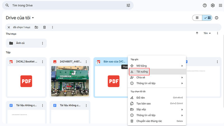 Cách tải file PDF bị chặn trên Google Drive
