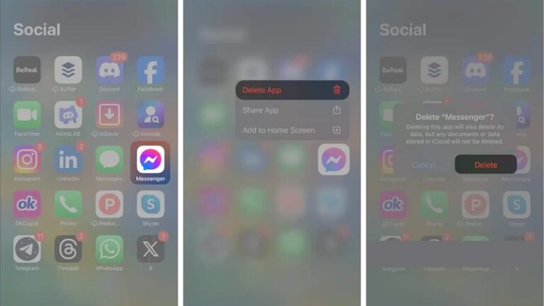 Cách xóa Messenger trên iPhone đơn giản, nhanh chóng