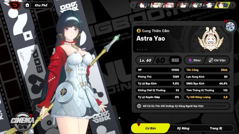 Zenless Zone Zero: Hướng dẫn chi tiết cách build Astra Yao