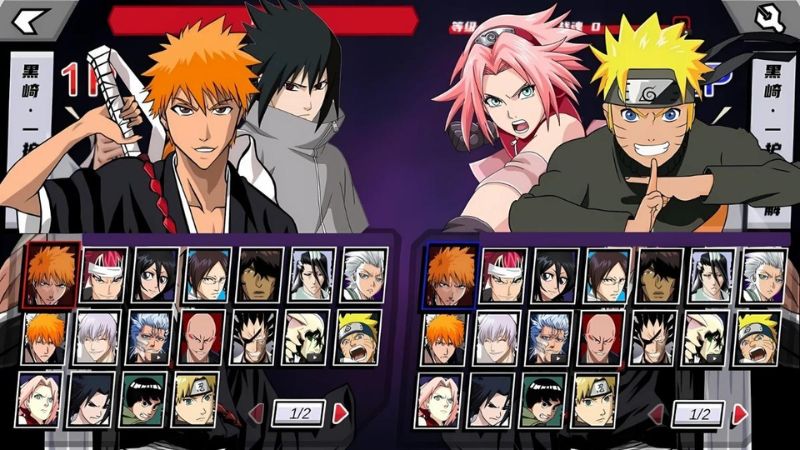 Naruto vs Bleach 5.0: Phiên bản đối kháng mới cực hay