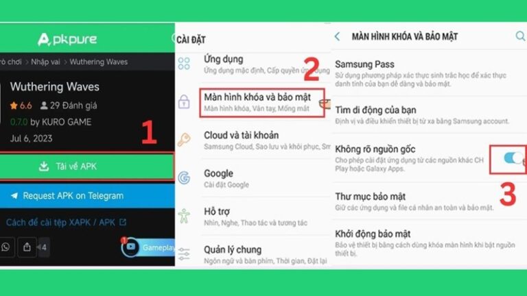 Hướng dẫn cách tải Wuthering Waves APK trên điện thoại Android
