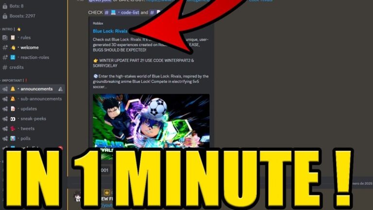 Hướng dẫn vào link Sever Discord Blue Lock Rival mới nhất