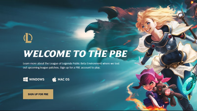 Cách tải TFT PBE mùa 14 và đăng ký tài khoản máy chủ beta