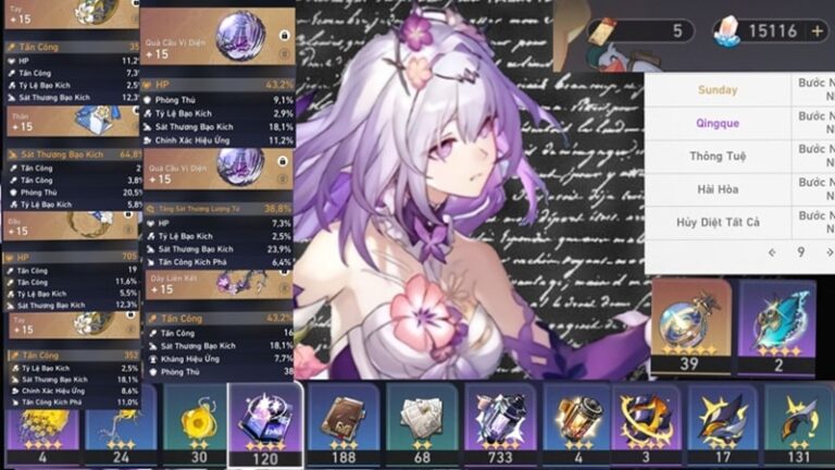 Build Castorice Honkai Star Rail 3.2: Guide Di Vật, Nón Ánh Sáng & Đội Hình