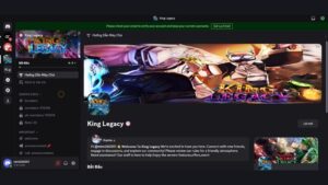 Danh sách những link Discord King Legacy tốt nhất