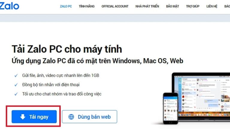 Cách tải Zalo siêu nhanh cho máy tính Windows, Mac và điện thoại