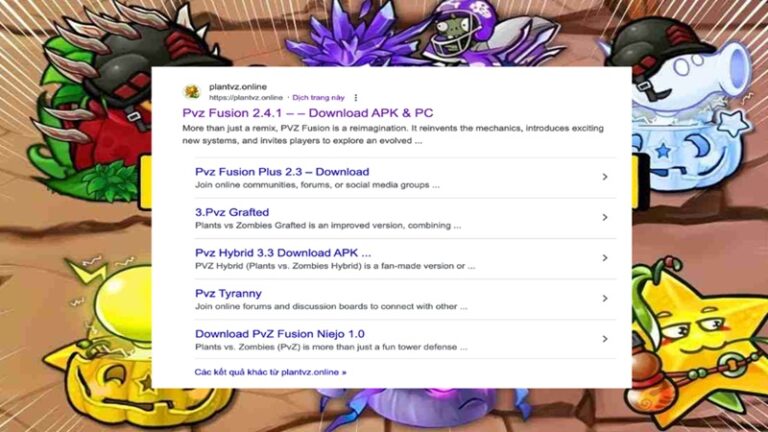 Tải ngay PVZ Fusion bản mới – Nhẹ, mượt, dễ chơi
