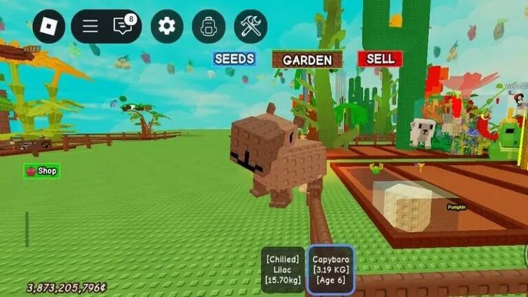 Grow A Garden: Cách sở hữu Capybara đơn giản nhất