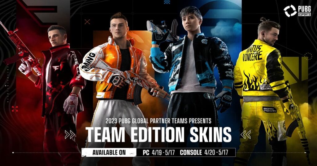 PUBG Esports: Lộ diện loạt skin đối tác toàn cầu năm 2025