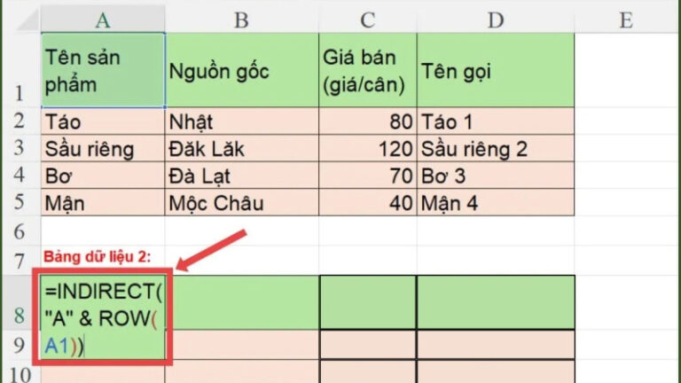 Hàm ROW là gì? Cú pháp và cách sử dụng hàm ROW trong Excel